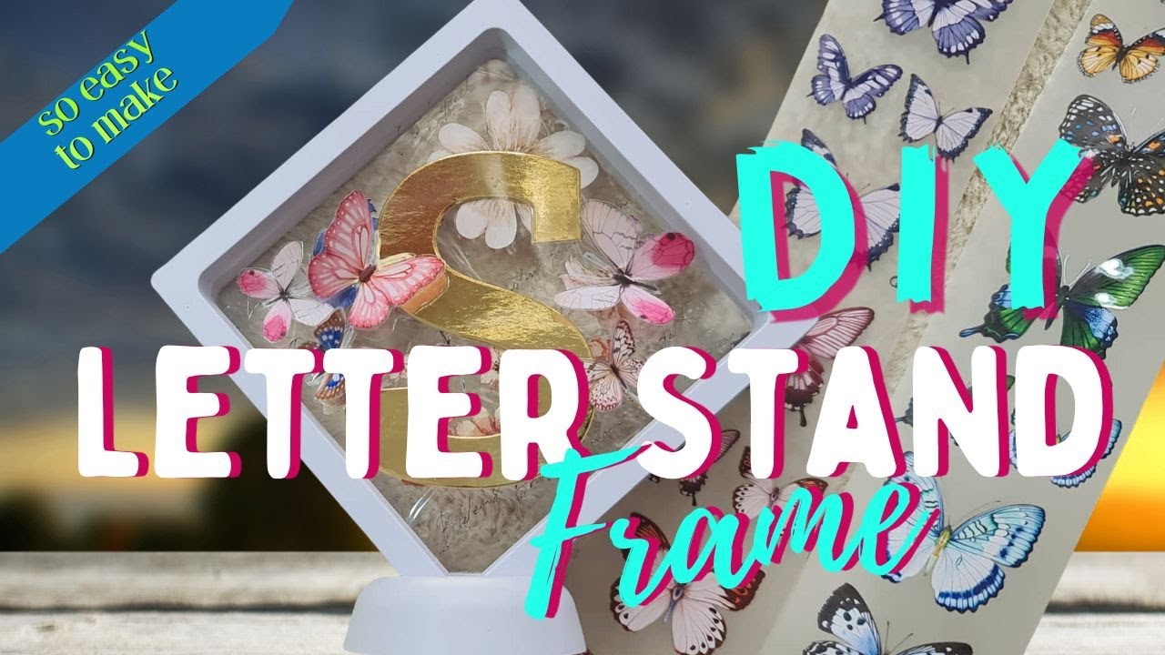 DIY LETTER STAND FRAME - YouTube