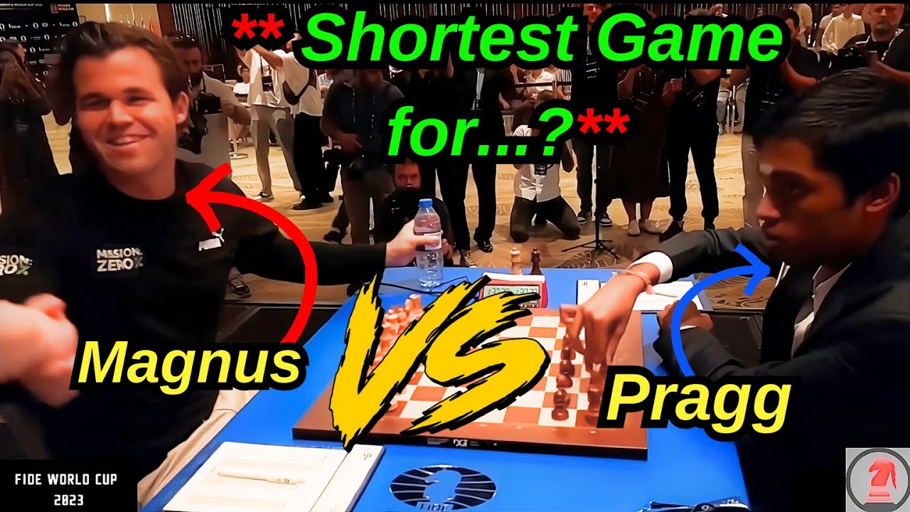 This HAS to be the Shortest game for Pragg vs Magnus - YouTube