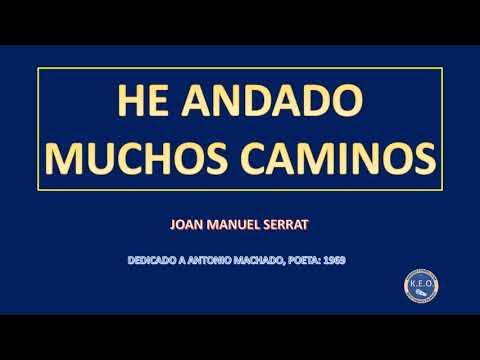 Joan Manuel Serrat + He Andado Muchos Caminos (Karaoke) - YouTube