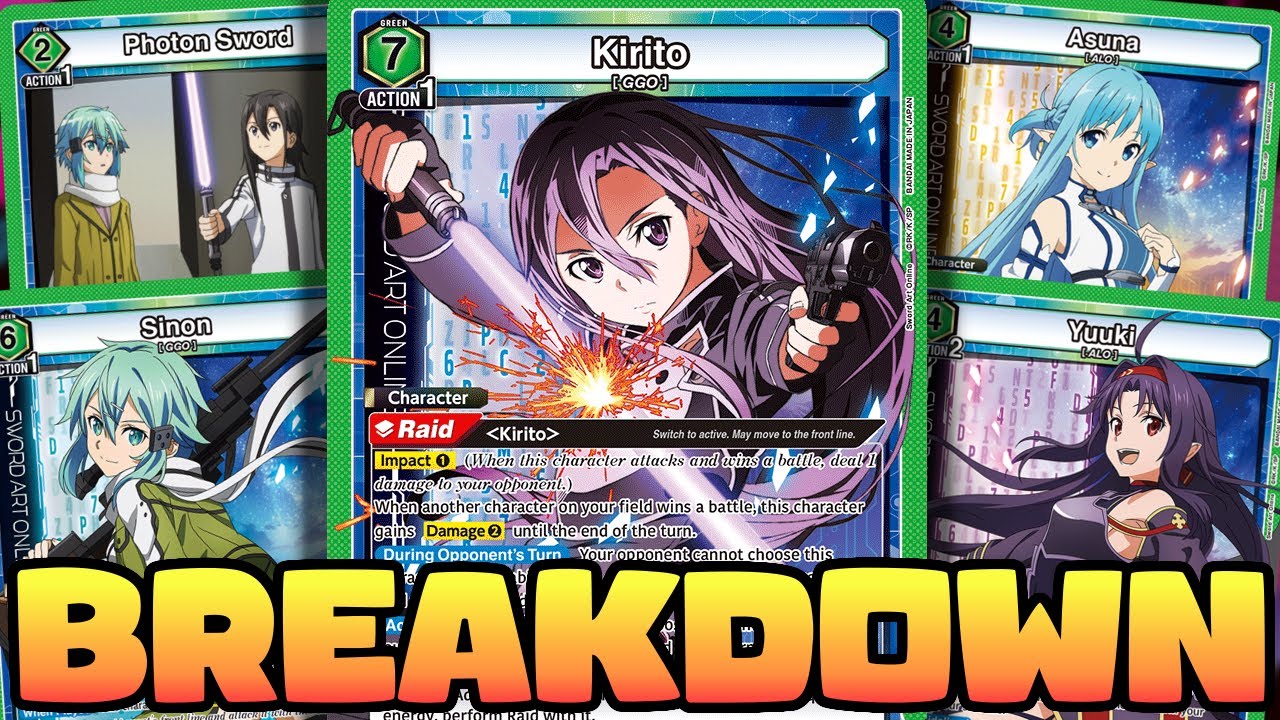 Insane Snipe + Impact GGO Deck & Asuna/Yuuki Rush? SAO Full Green Set ...