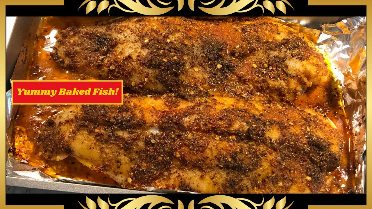 Tastiest Healthy Baked Fish EVER!! - YouTube