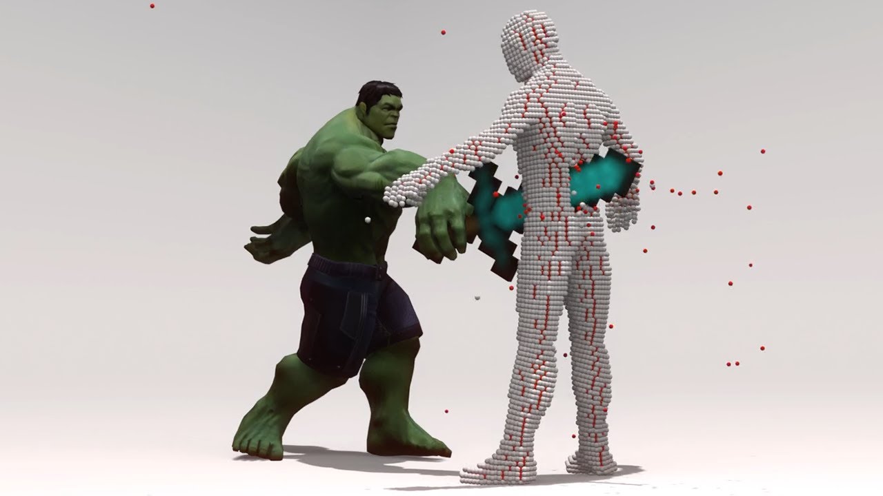 Atomic Ragdolls - Hulk [Molecular Simulation] - YouTube