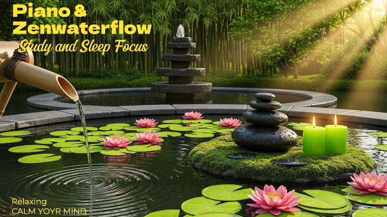 Relaxing Piano with Water Sounds | Deep Sleep & Stress Relief Music ...