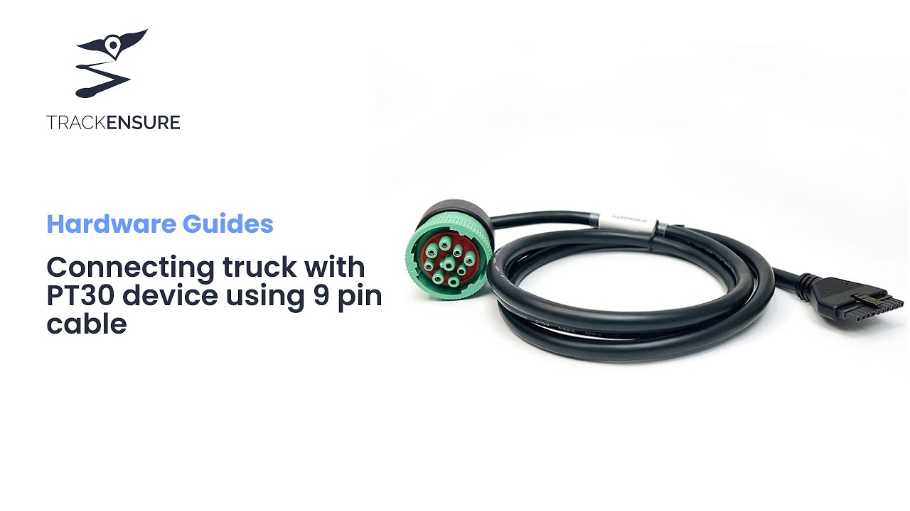 Connecting truck with PT30 device using 9 pin cable - YouTube