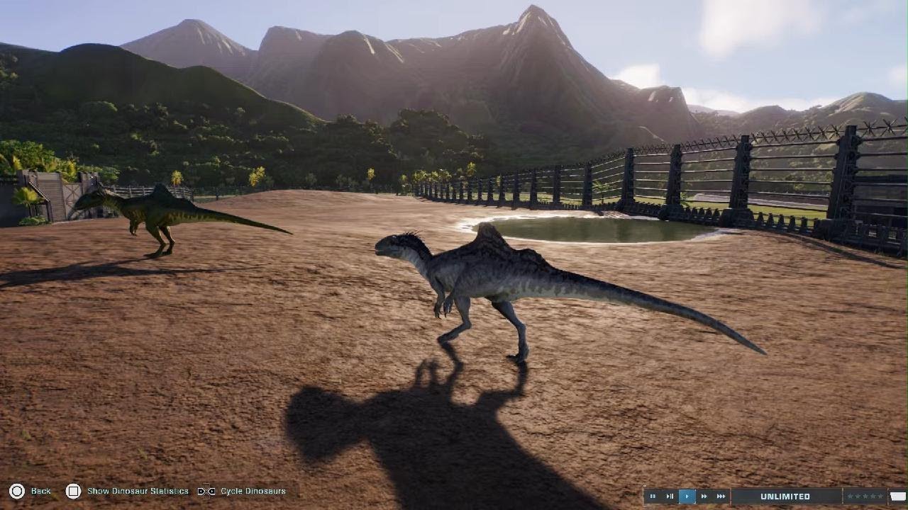 Jurassic World Evolution 2 concavenator socializing. - YouTube