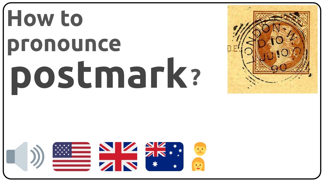 How to pronounce postmark in english? - YouTube