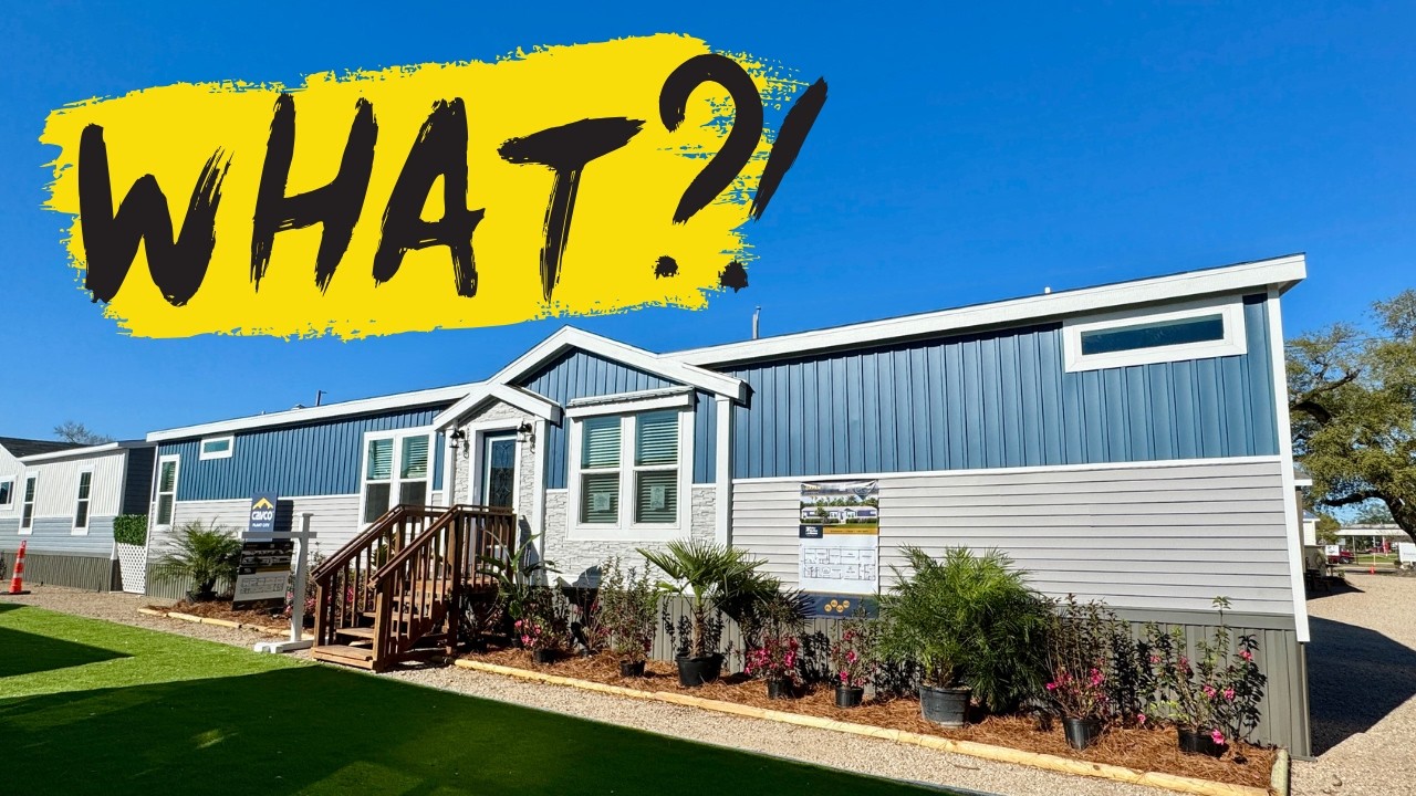 This BRAND NEW mobile home even has a "HOBBY ROOM?!" Prefab House Tour ...