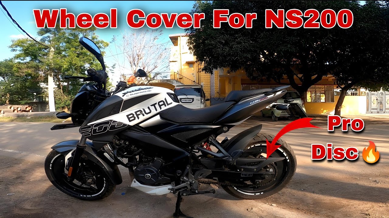Pro Disc Wheel Cover installation in NS200🤩 | Best Wheel Cover for ...