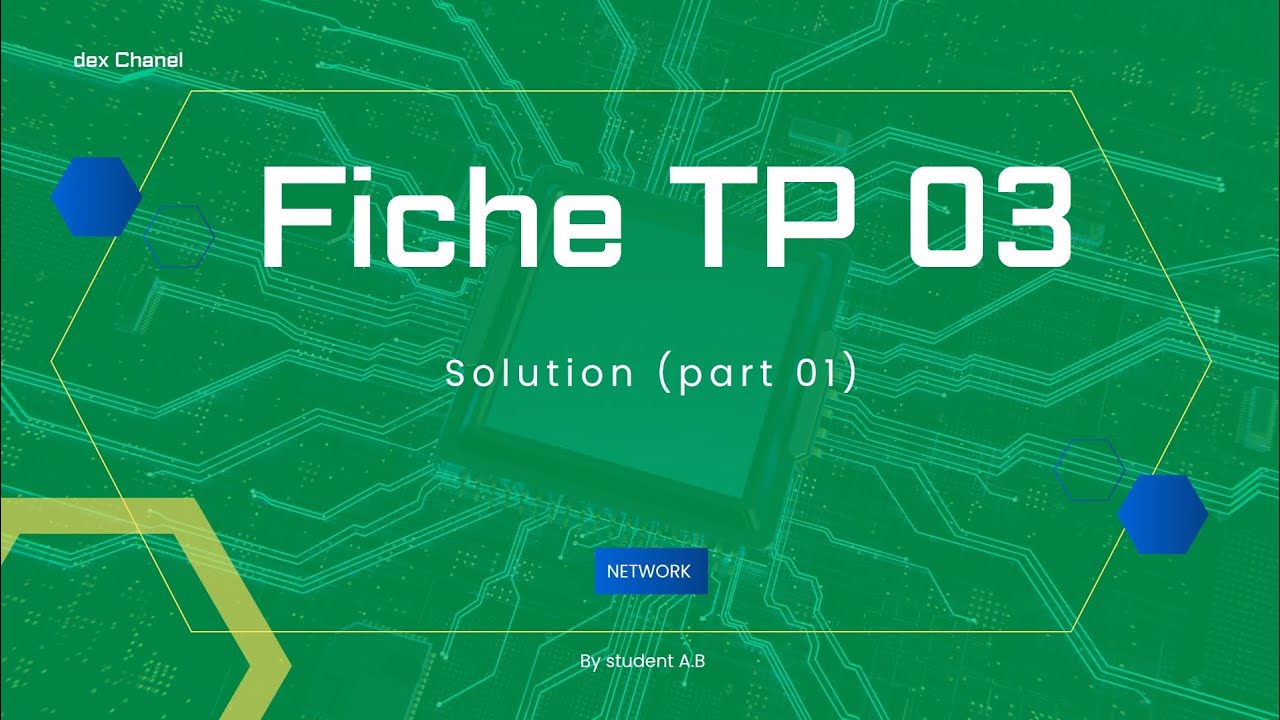 Solution fiche TP 03 Réseau (24-25) part 1 - YouTube