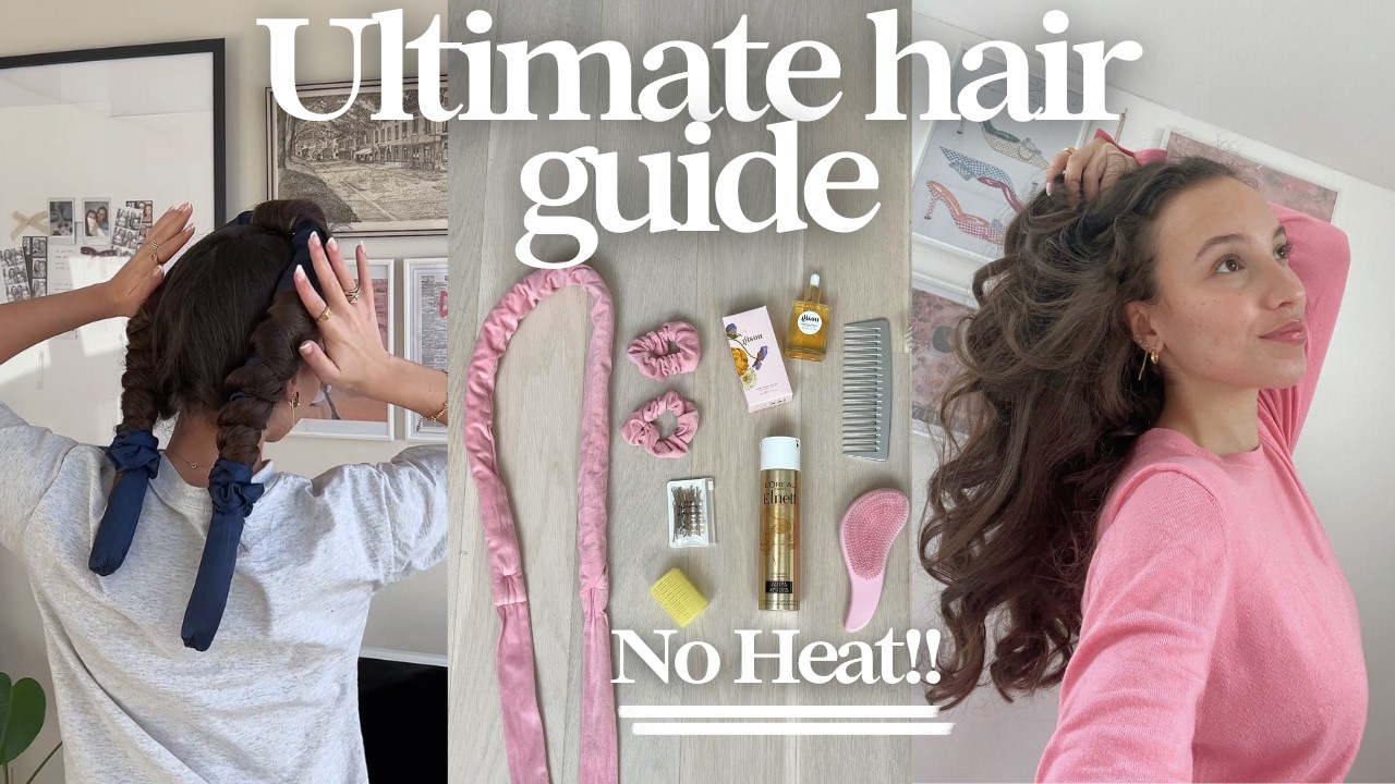 Ultimate guide to heatless curls (never get heat damage again!) - YouTube