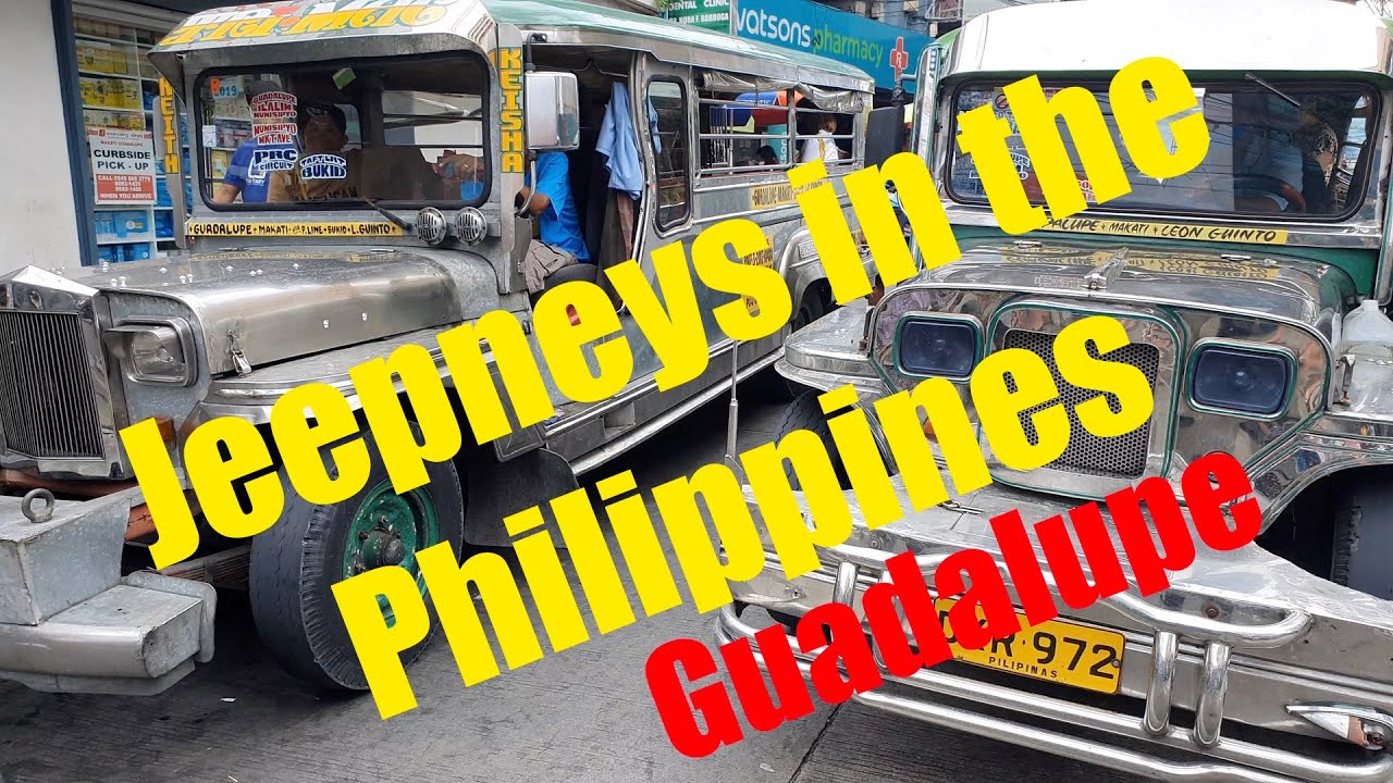 So many colourful jeepneys in Guadalupe, Manila, Philippines - YouTube