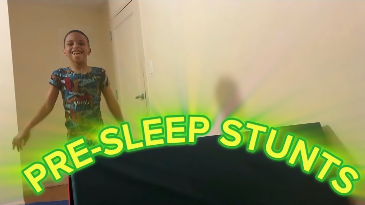 Doing Gymnastics for Fun: Sisterly Stunts Before Bedtime! - YouTube