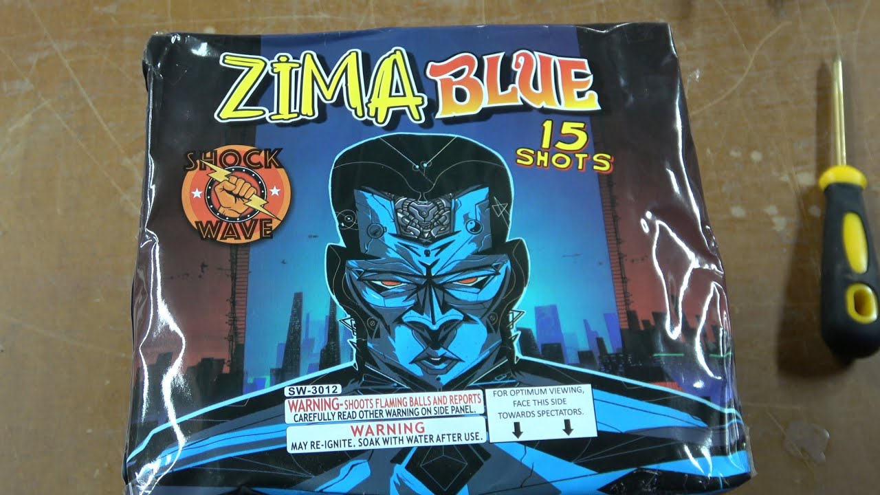 Zima Blue by Shockwave 200gr 15 shot - YouTube
