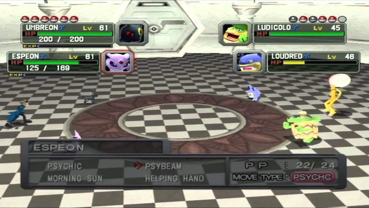 Pokemon Colosseum Boss Battle - Cipher Admin Miror B. [Rematch] - YouTube