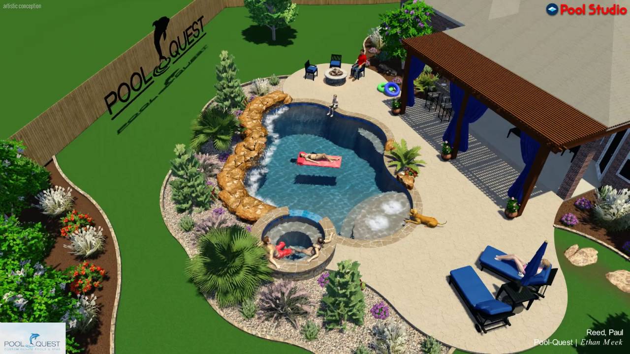 Reed Family Pool (Pool-Quest Design) - YouTube