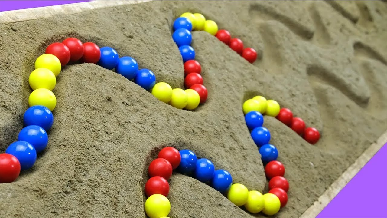 Marble Run with Sand Haba Double Slope ☆ Sand Marble Run Race ASMR ...