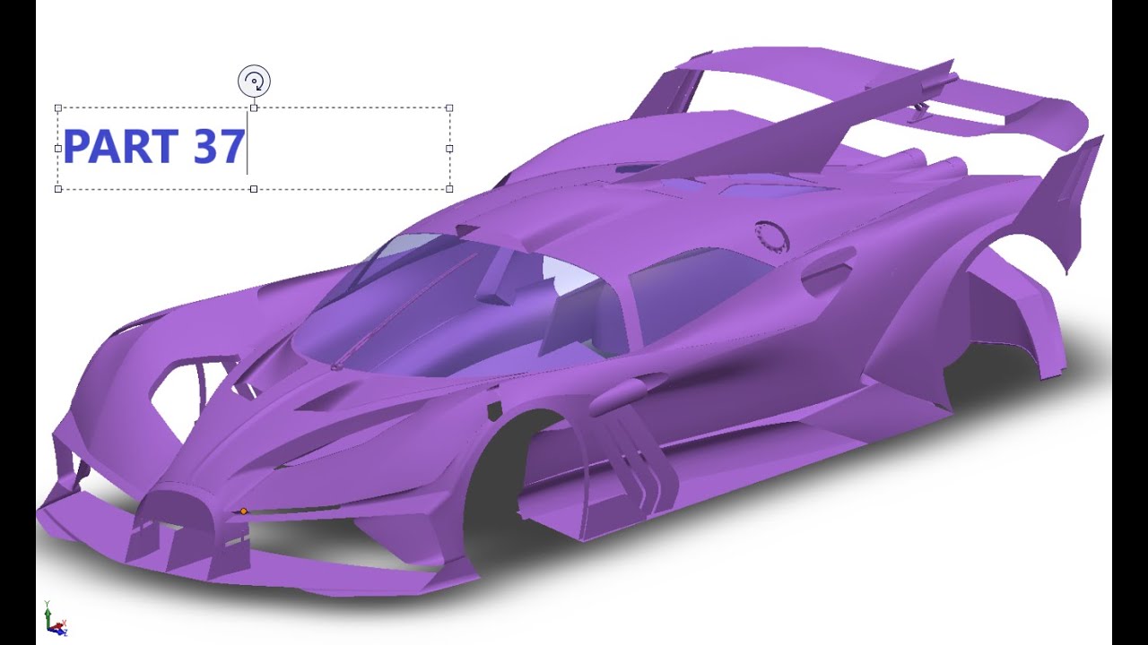 how to design Bugatti Bolide in solidworks part 37 - YouTube