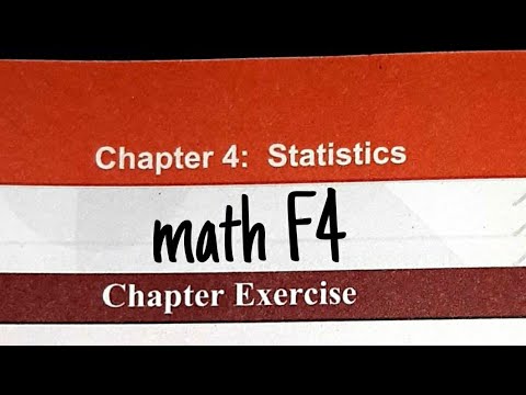 Math F4 |Statistics| Chapter Exercise Question 2(@hageacademy) by ...