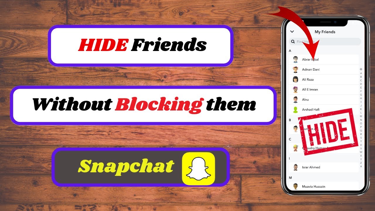 how to hide someone on snapchat without blocking them|how to hide ...