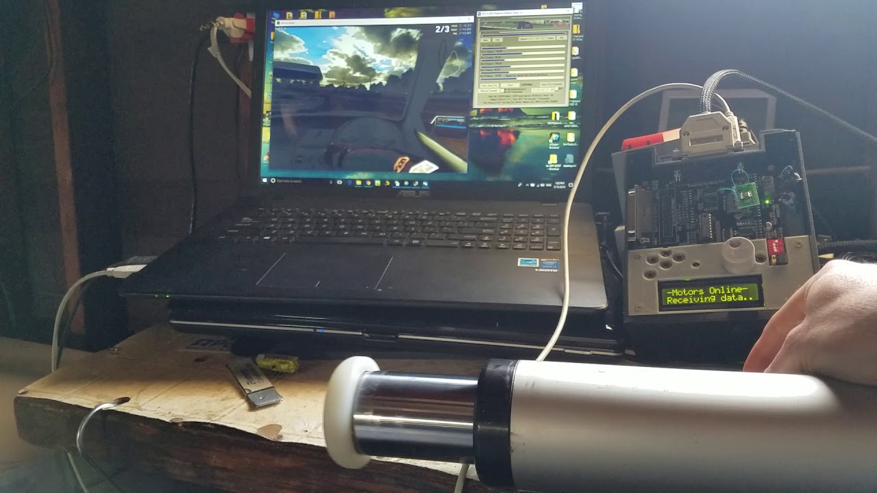 Testing DAC mod on old AMC-MDBOX - LFS with Ian's motion software - YouTube