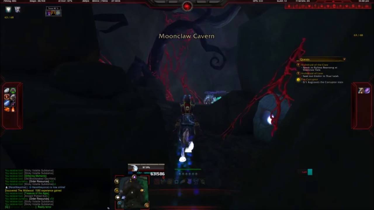 World of Warcraft: Legion| Moonclaw Cavern - YouTube