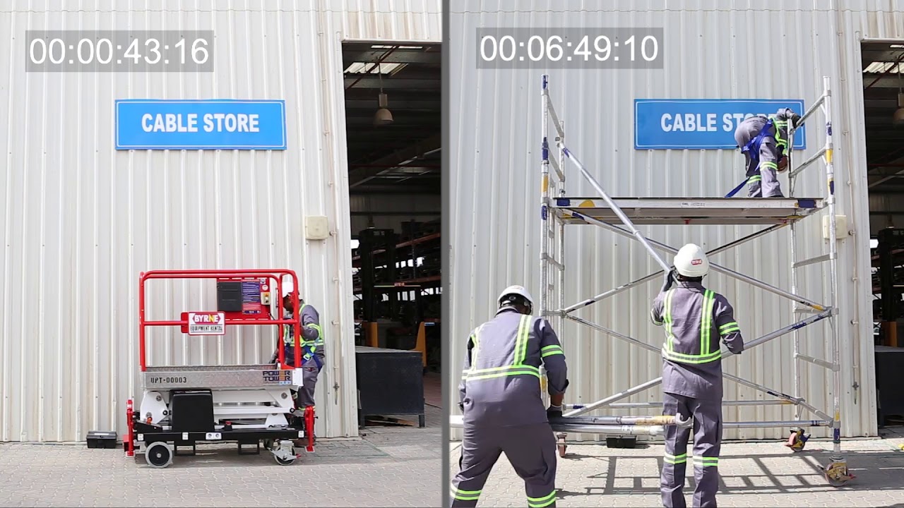 Power Towers Duo Low Level Access Platform - YouTube