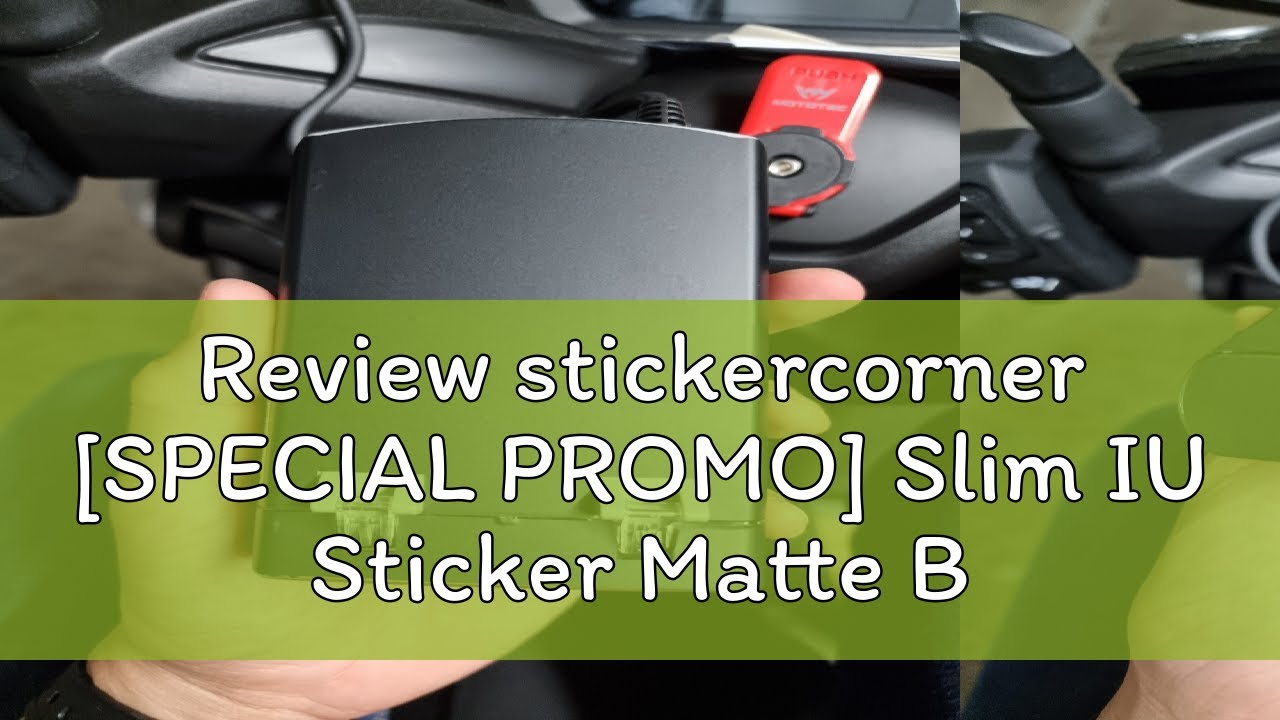 Review stickercorner [SPECIAL PROMO] Slim IU Sticker Matte Black [Free ...