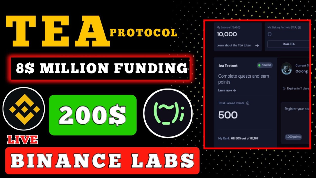 Tea Protocol Total Supply And Price Prediction 💸🤑 Binance Labs 8 ...