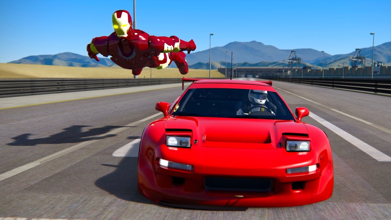 100000 HP Honda NSX LM GT2 vs Iron Man Mark 46 at Special Stage Route X ...