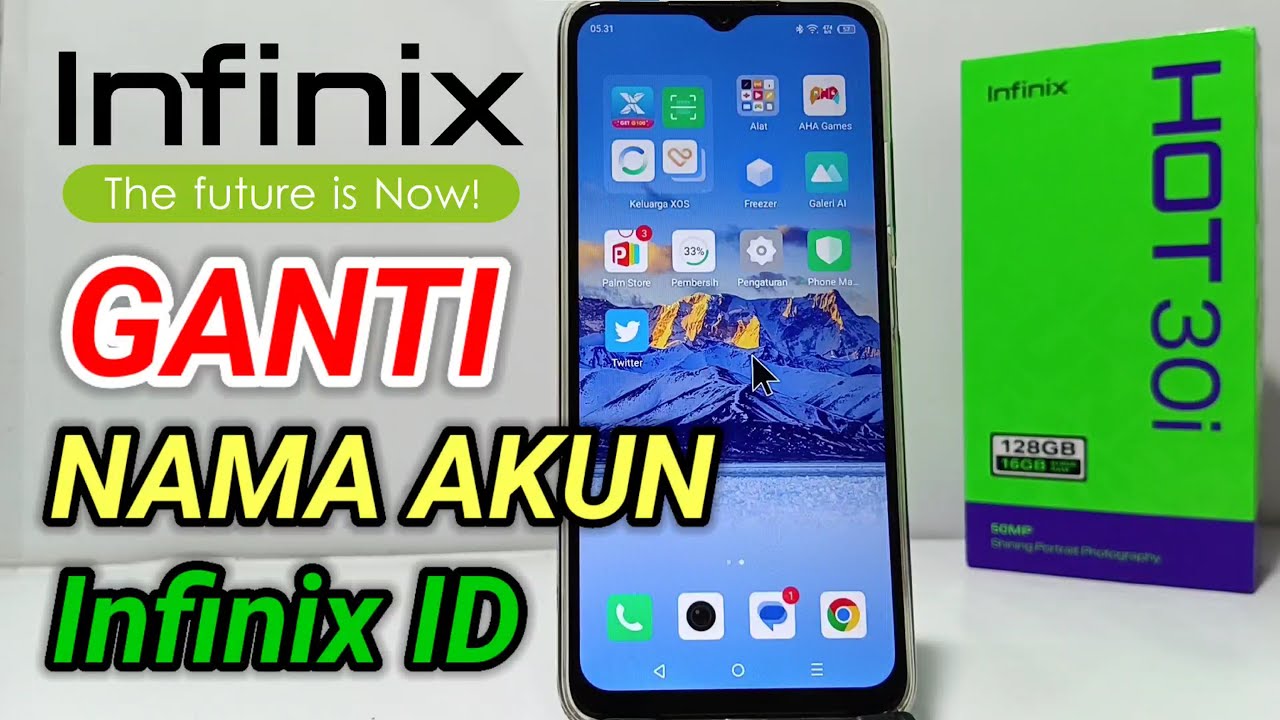 Cara Ganti Nama Akun Infinix ID di HP Infinix Hot 30i - YouTube
