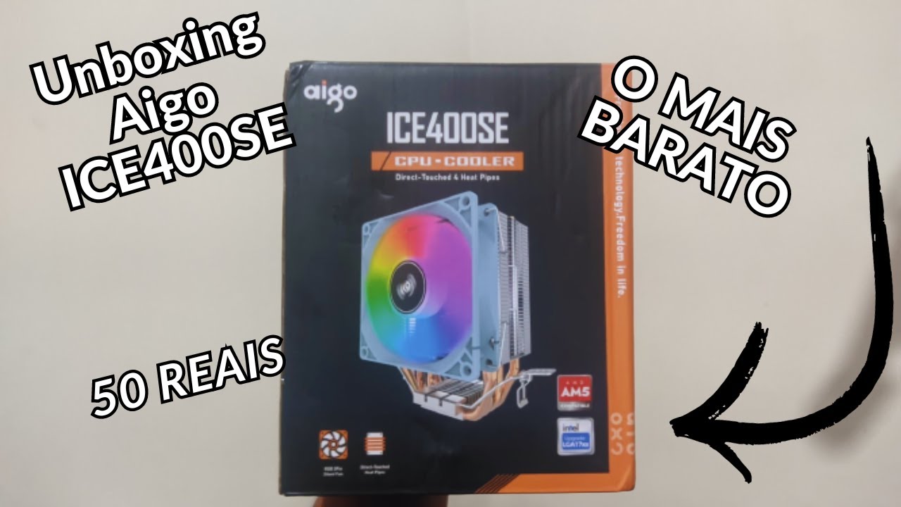 O COOLER MAIS CUSTO BENEFÍCIO DO ALIEXPRESS ( aigo ICE400SE) - SAGA ...