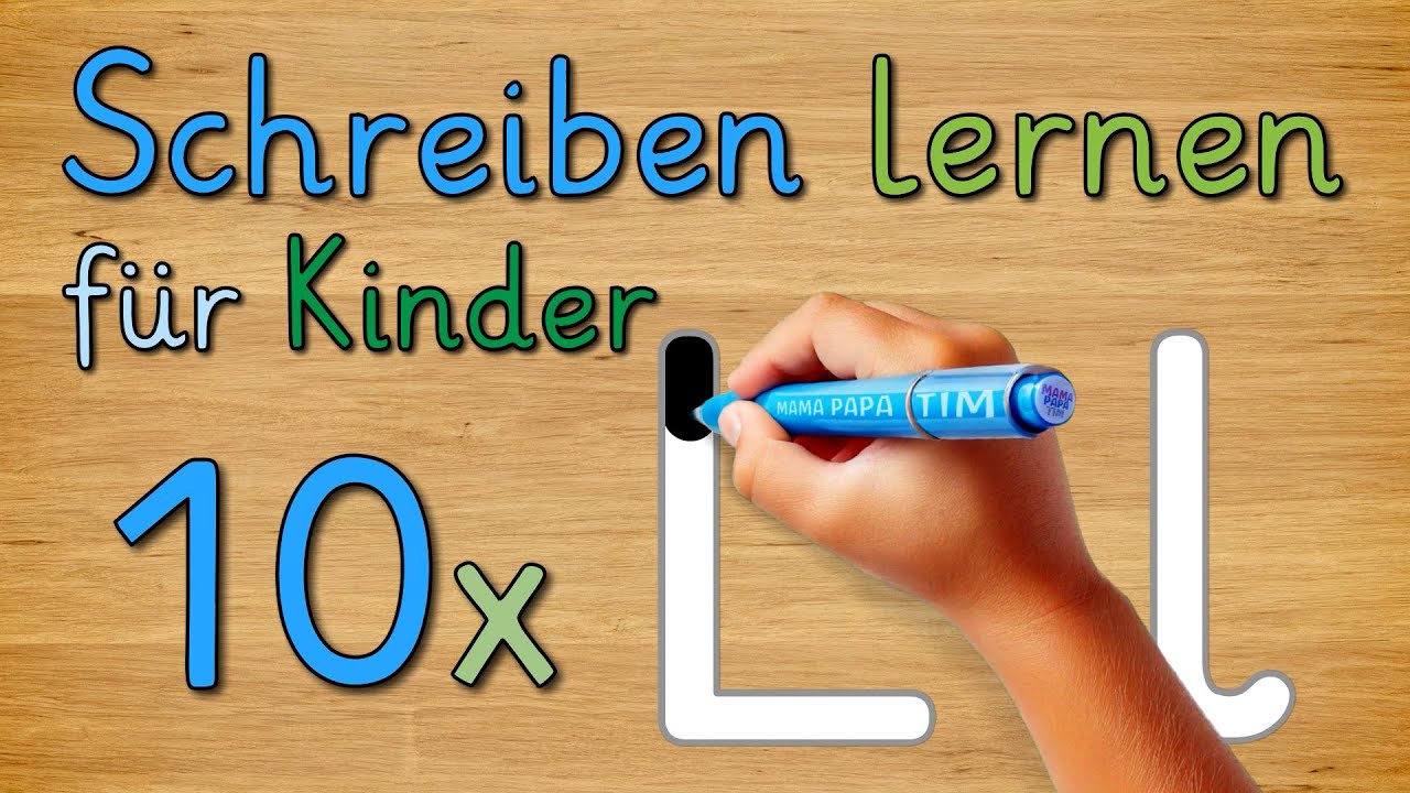 Buchstabe L - Schreiben lernen für Kinder - Deutsch Klasse 1 - Tutorial ...