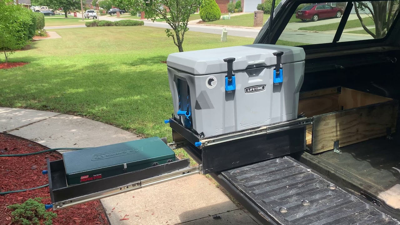DIY: Overland Kitchen Cooler/Stove Slide - YouTube