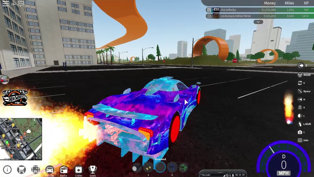 vehicle simulator hitting 2,000 miles and 1,000,000 dollars - YouTube