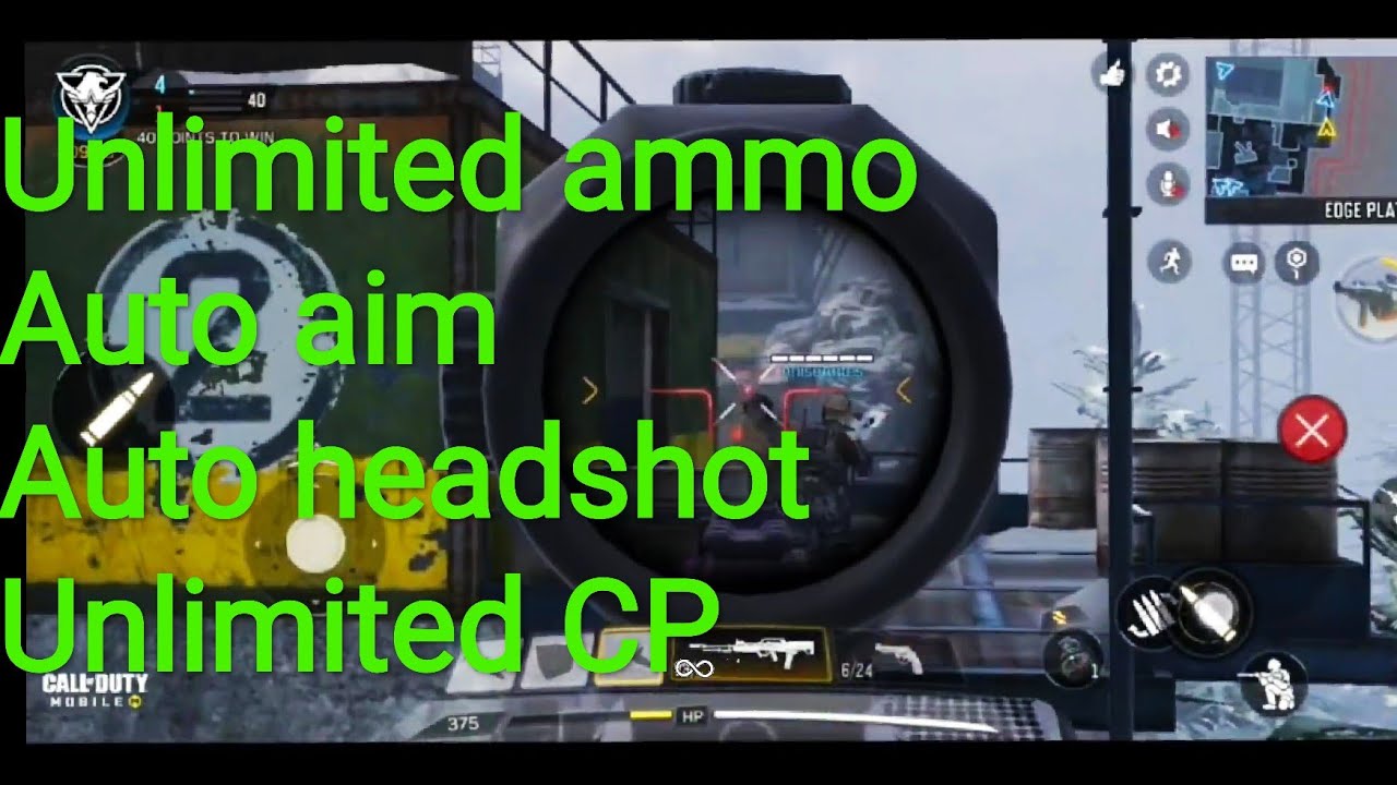 Cod Mobile Unlimited ammo+auto headshot+auto aim+ unlimited Cp mod apk ...