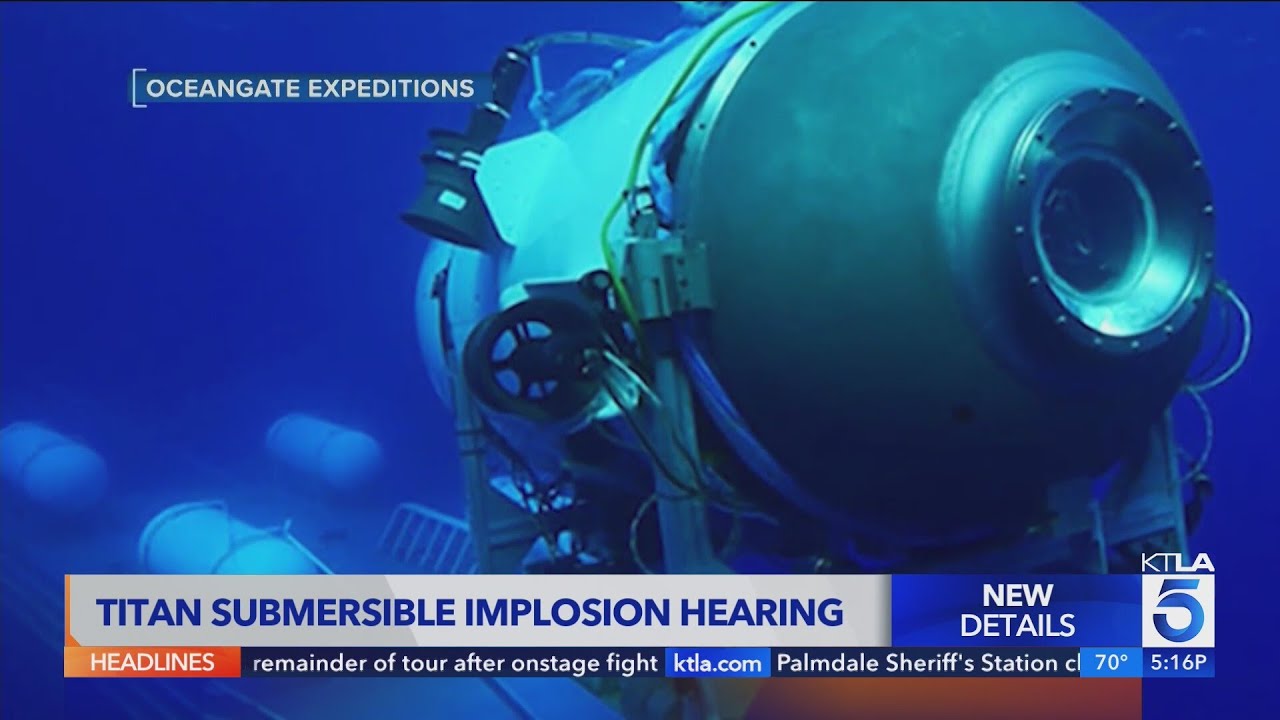 Titan submersible implosion hearings underway - YouTube