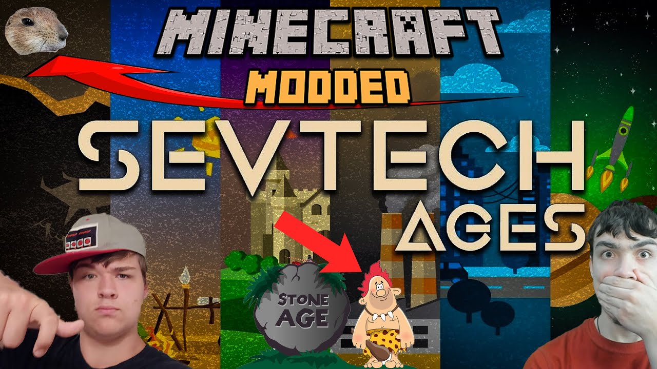🔴LIVE - MINECRAFT MODDED - SEVTECH AGES DAY 8 - YouTube