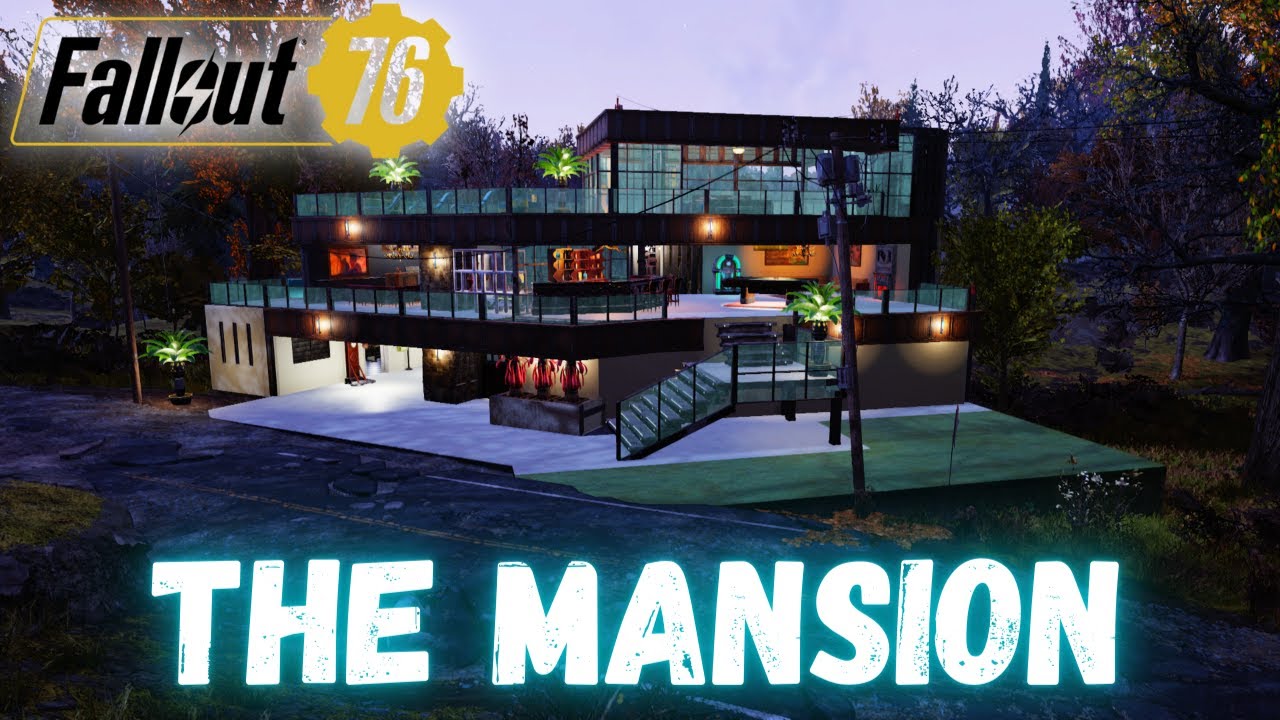 FALLOUT 76 | THE MANSION | GREENHOUSE SET | GLASS WALLS | MODERN CAMP ...