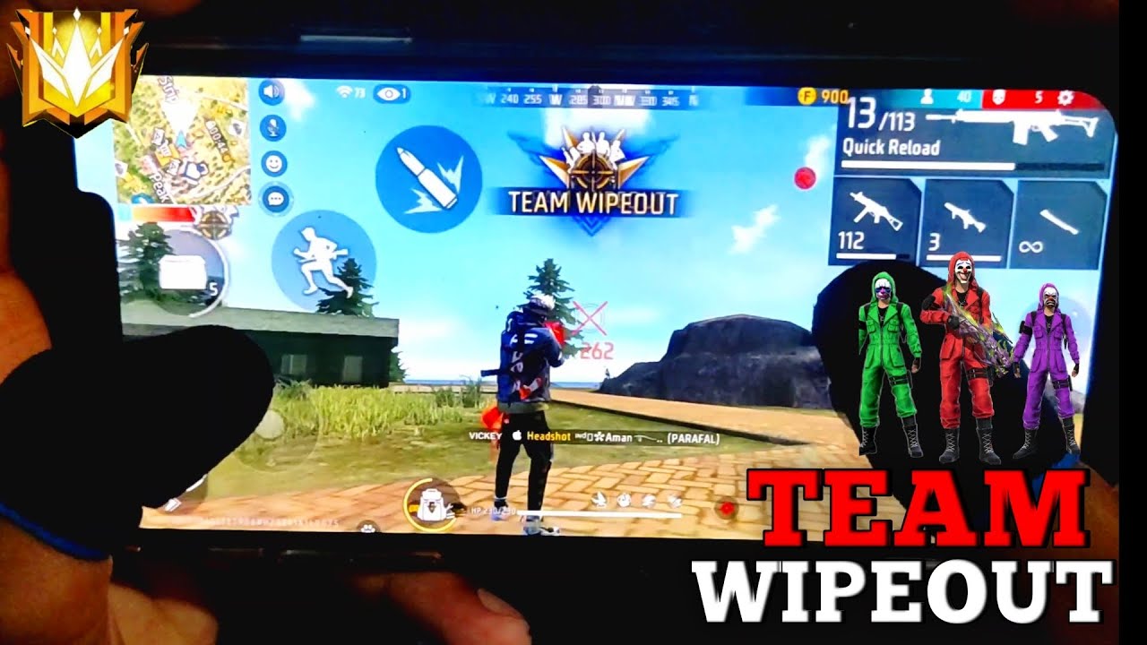 TEAM WIPEOUT IN SOLO VS SQUAD😯 HANDCAMP IN IPHONE 11 PRO MAX - YouTube