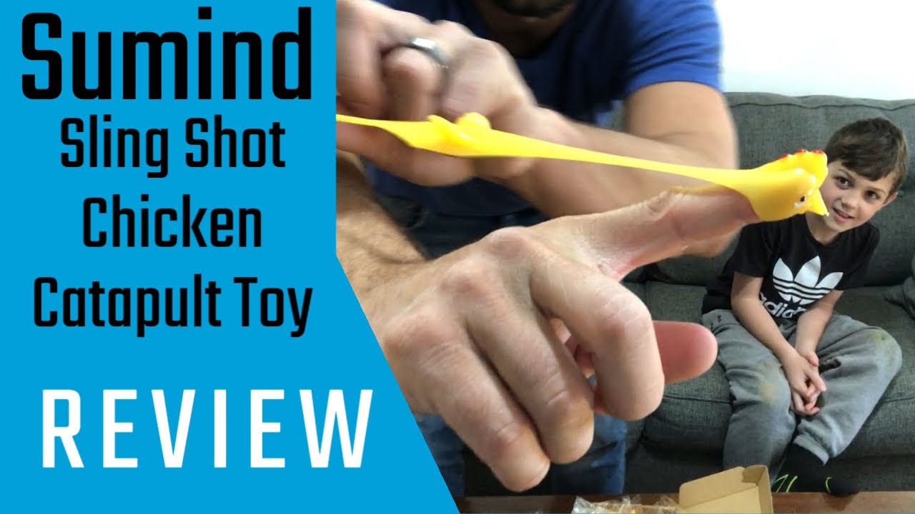 Review of the Sumind Sling Shot Chicken Catapult Toy - YouTube