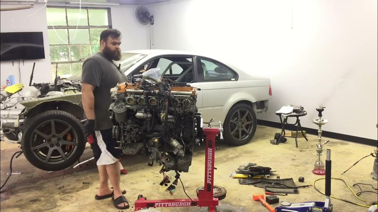 BMW M3 E46 Turbo Build Episode 2: Engine/Trans Removal - YouTube