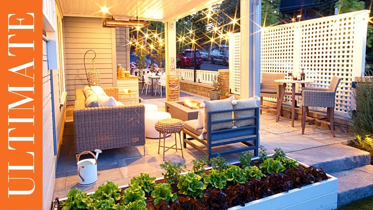 Small City Lot turned into {ULTIMATE Outdoor Entertaining Space} - YouTube