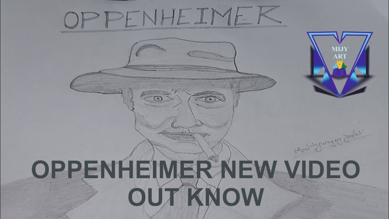 Oppenheimer Character J. Robert (Cillian Murphy) Sketch Drawing ...