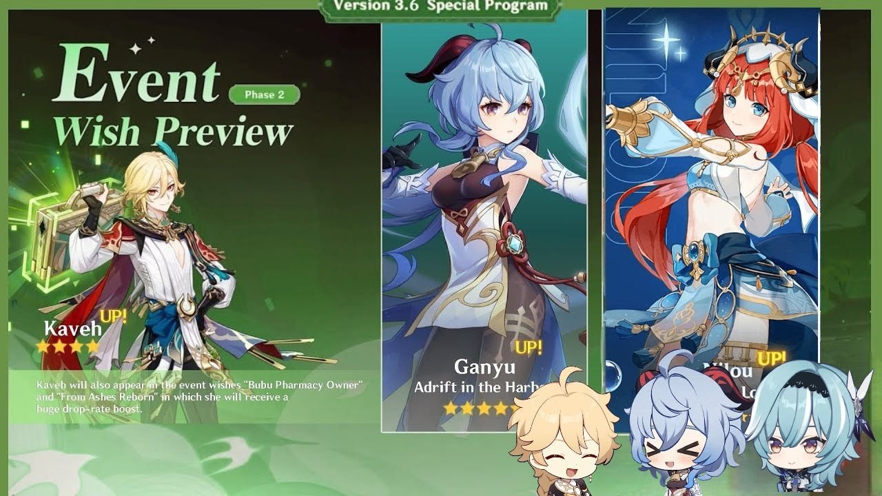 NEW CHANGES!!! Version 3.6 Banner Characters & Eula Rerun - YouTube