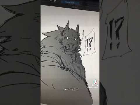 Snap! #dnd #dungeonsanddragons #werewolf  #drawing #art #artist #fight