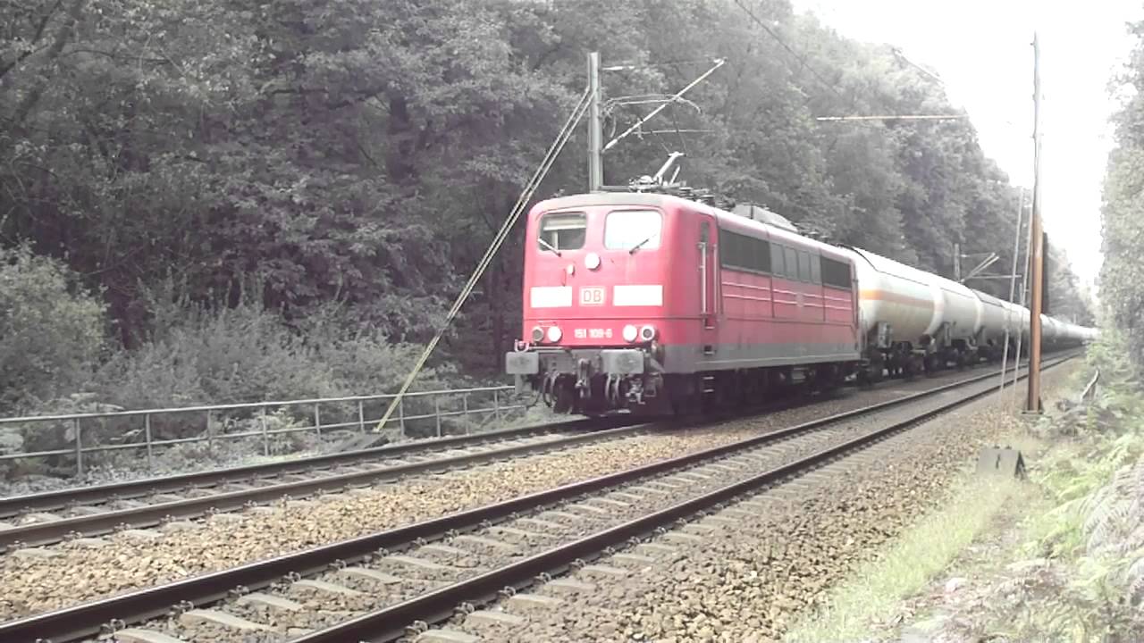 Gas Tankers Train with DB Class/Baureihe/Serie 151 ! Electric Loco ...