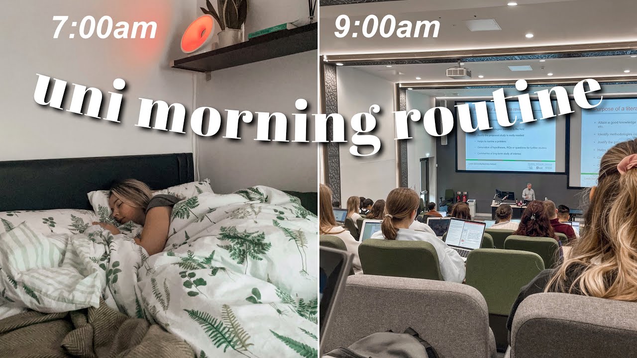 my quick & realistic morning routine for university! - YouTube