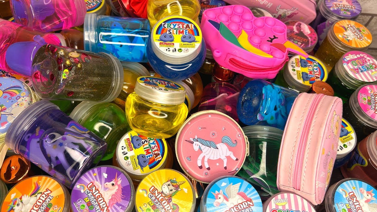 Beautiful SLIME Mixing Video || Mixing Lots Of Slime Together ...