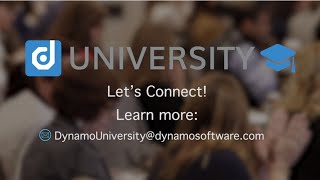 Dynamo University | Dynamo Annual User Conference