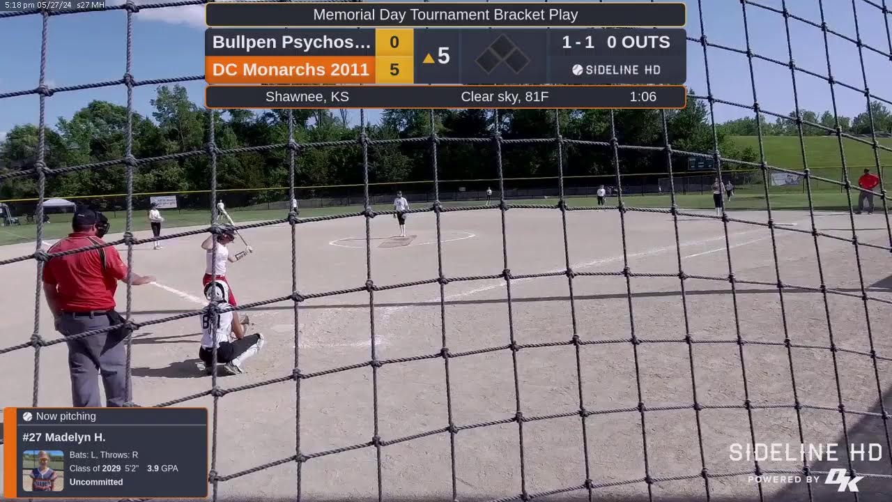 DC Monarchs 2011 vs. Bullpen Psychos 12u (2024.05.27) - YouTube